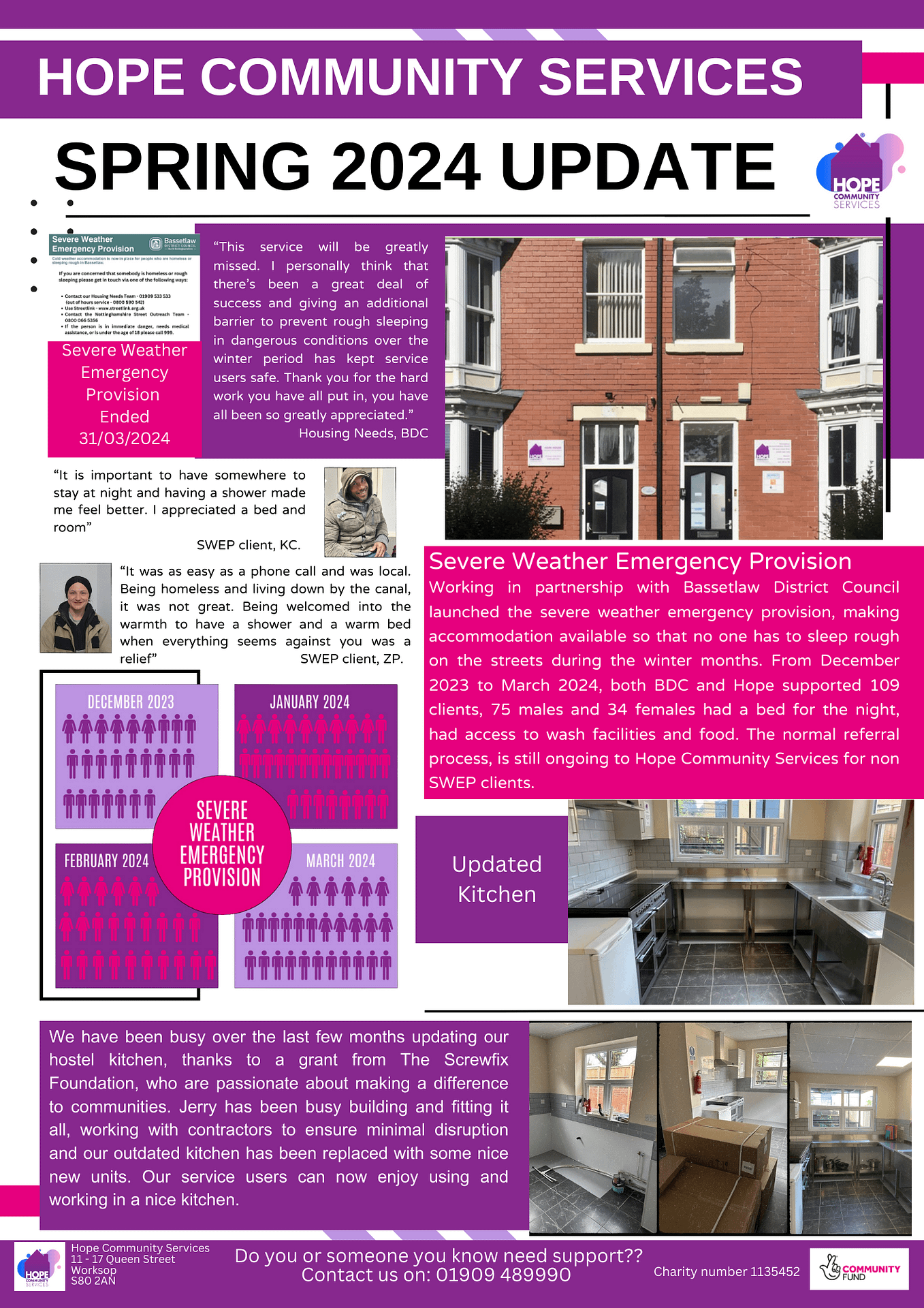 Spring Newsletter 2024 - Hope Community Service